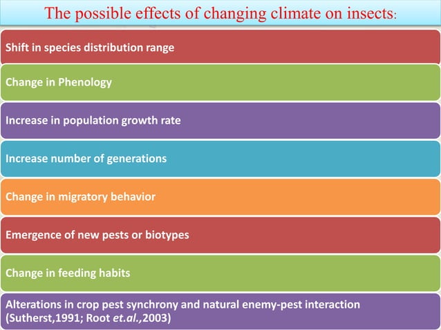 impact of climate change on insect community | PPTX