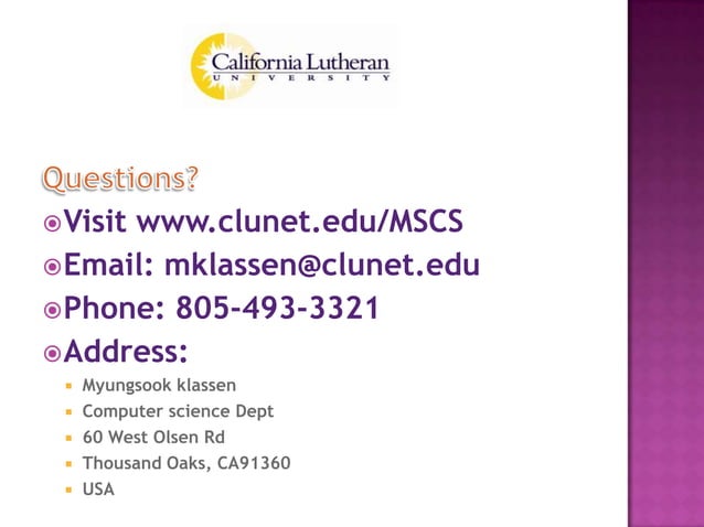 Mscs General Introduction | PPT