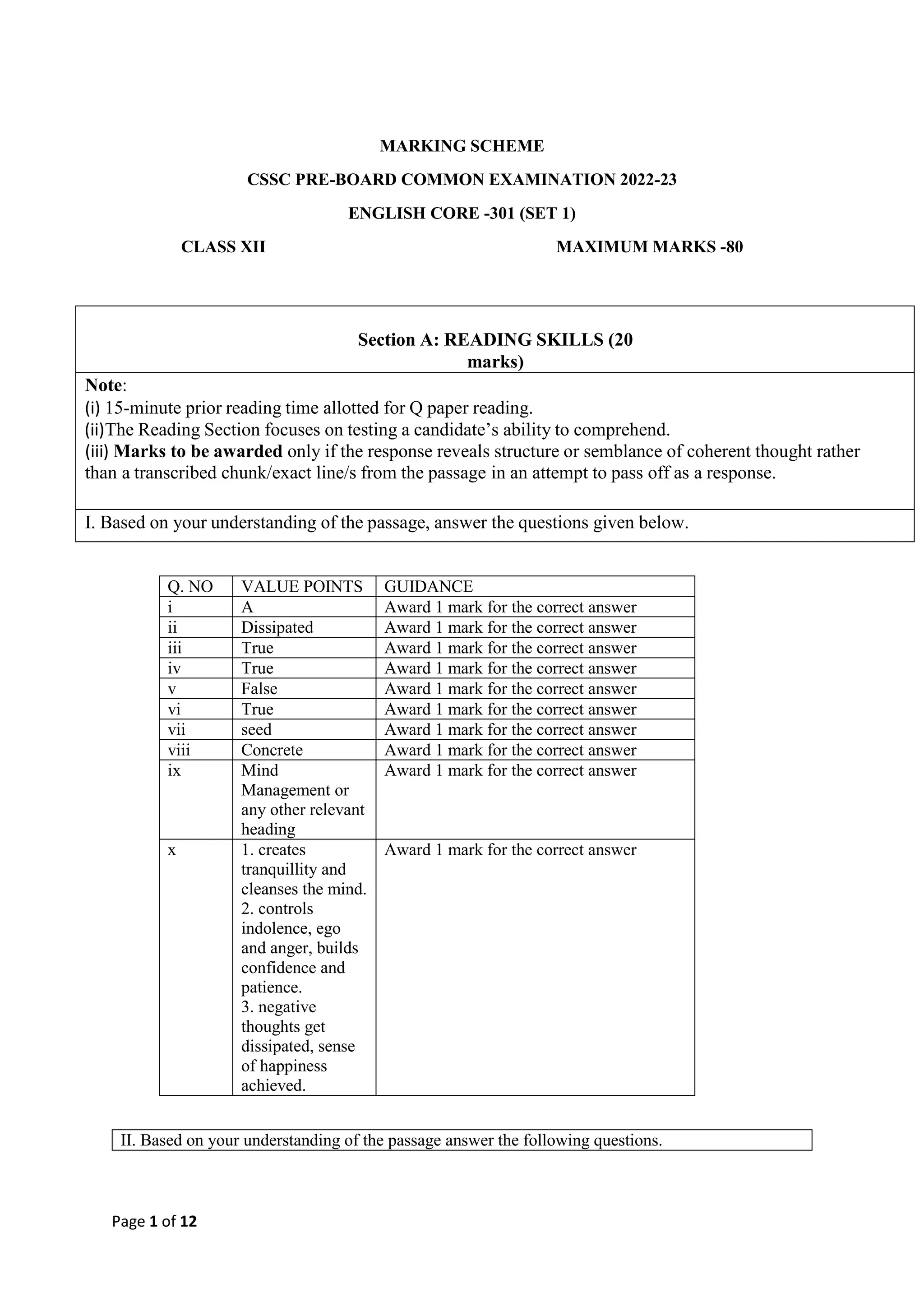 MS CSSC ENGLISH XII Effective style ideas | DOCX