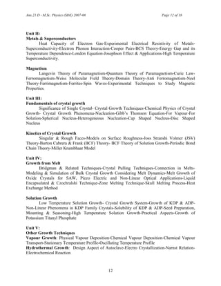 Msc syllabus Bharathiar university | PDF