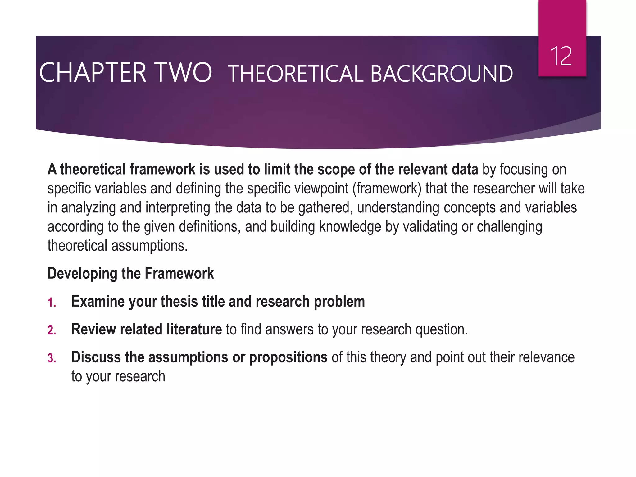 MSc thesis organization | PPTX
