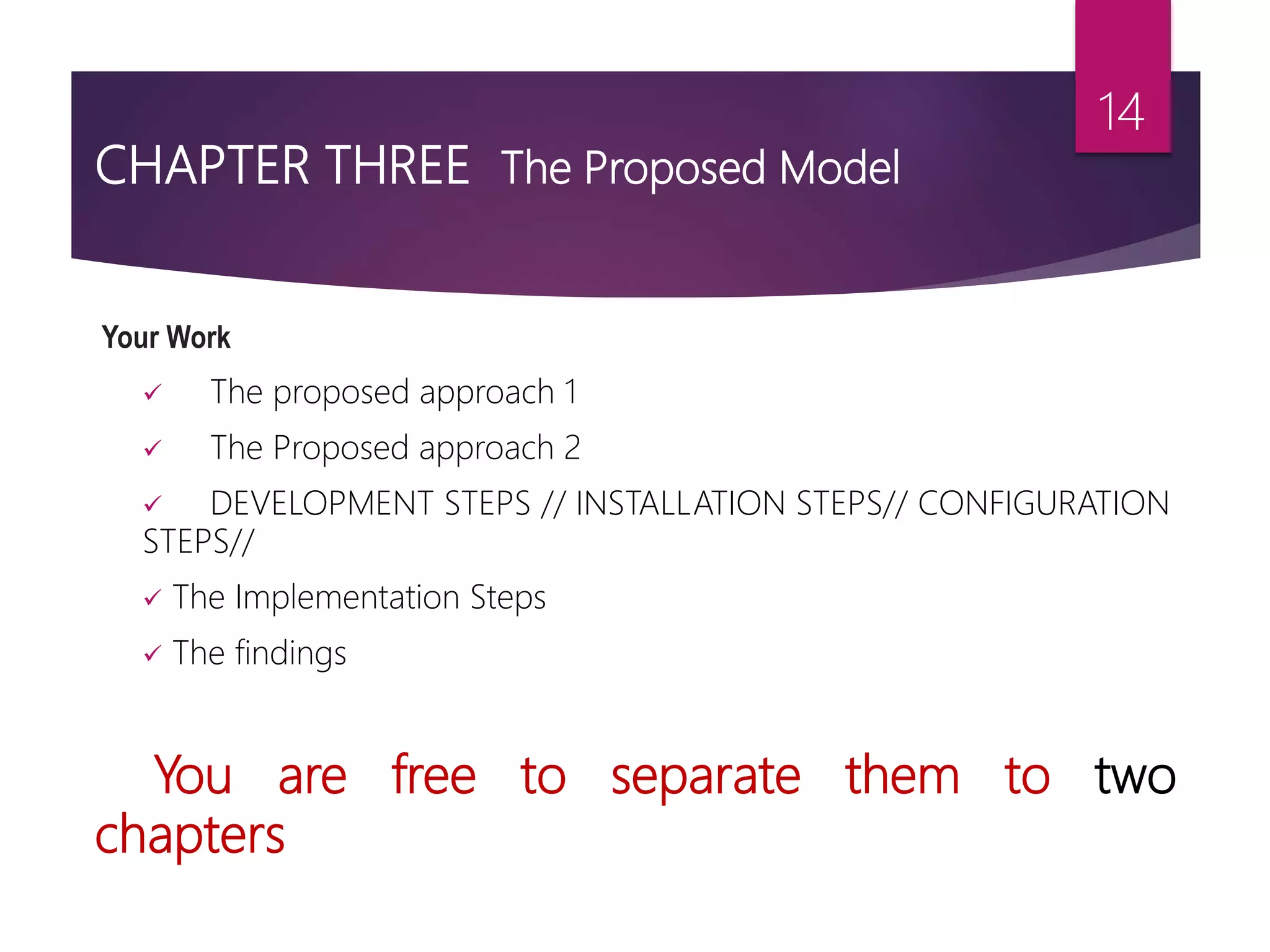 MSc thesis organization | PPTX