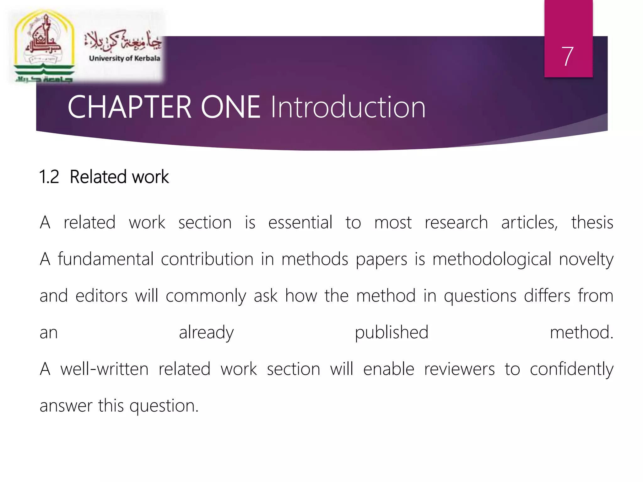 MSc thesis organization | PPTX