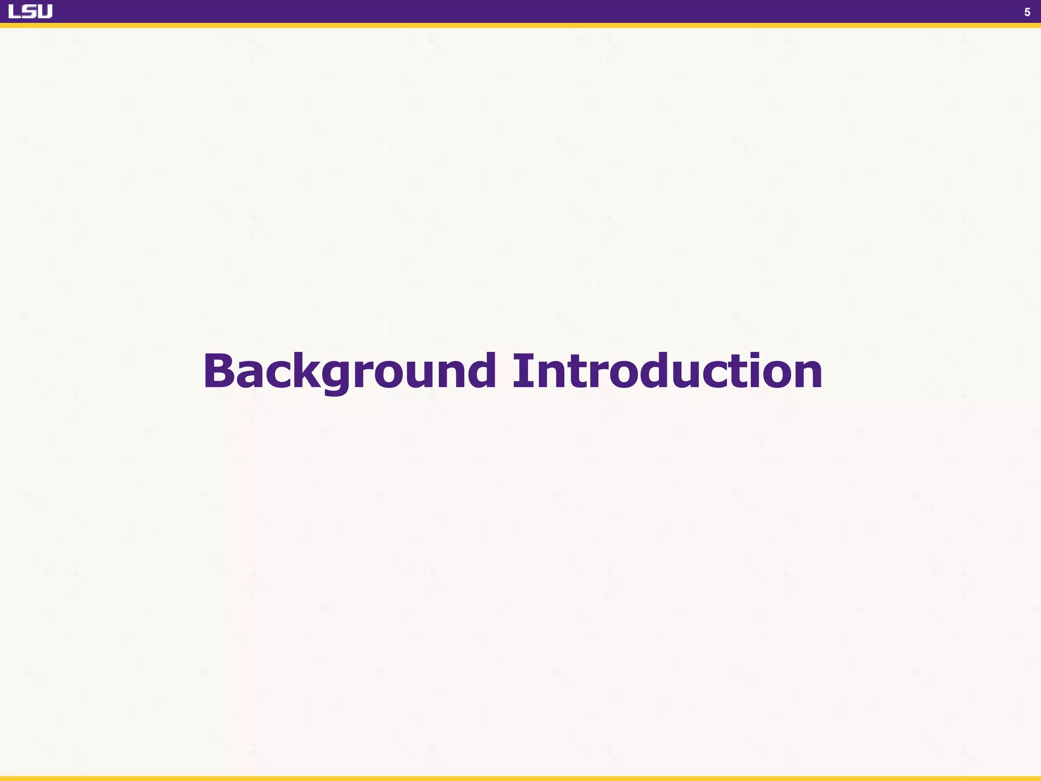 MSc thesis defense presentation at Frank Walk Room, LSU | PPT