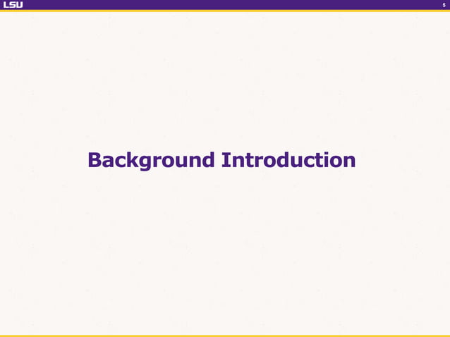 MSc thesis defense presentation at Frank Walk Room, LSU | PPT