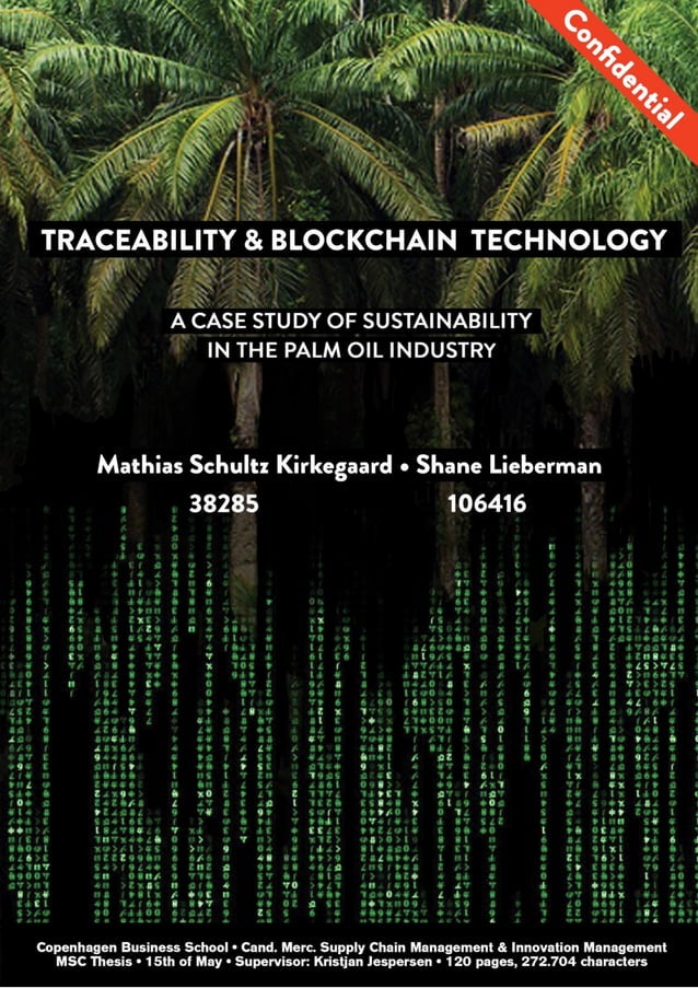 Msc Thesis Traceability And Blockchain Technology Pdf