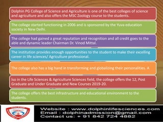 MSC Zoology Colleges In Punjab | PPTX