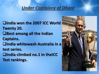 M.S.Dhoni | PPTX