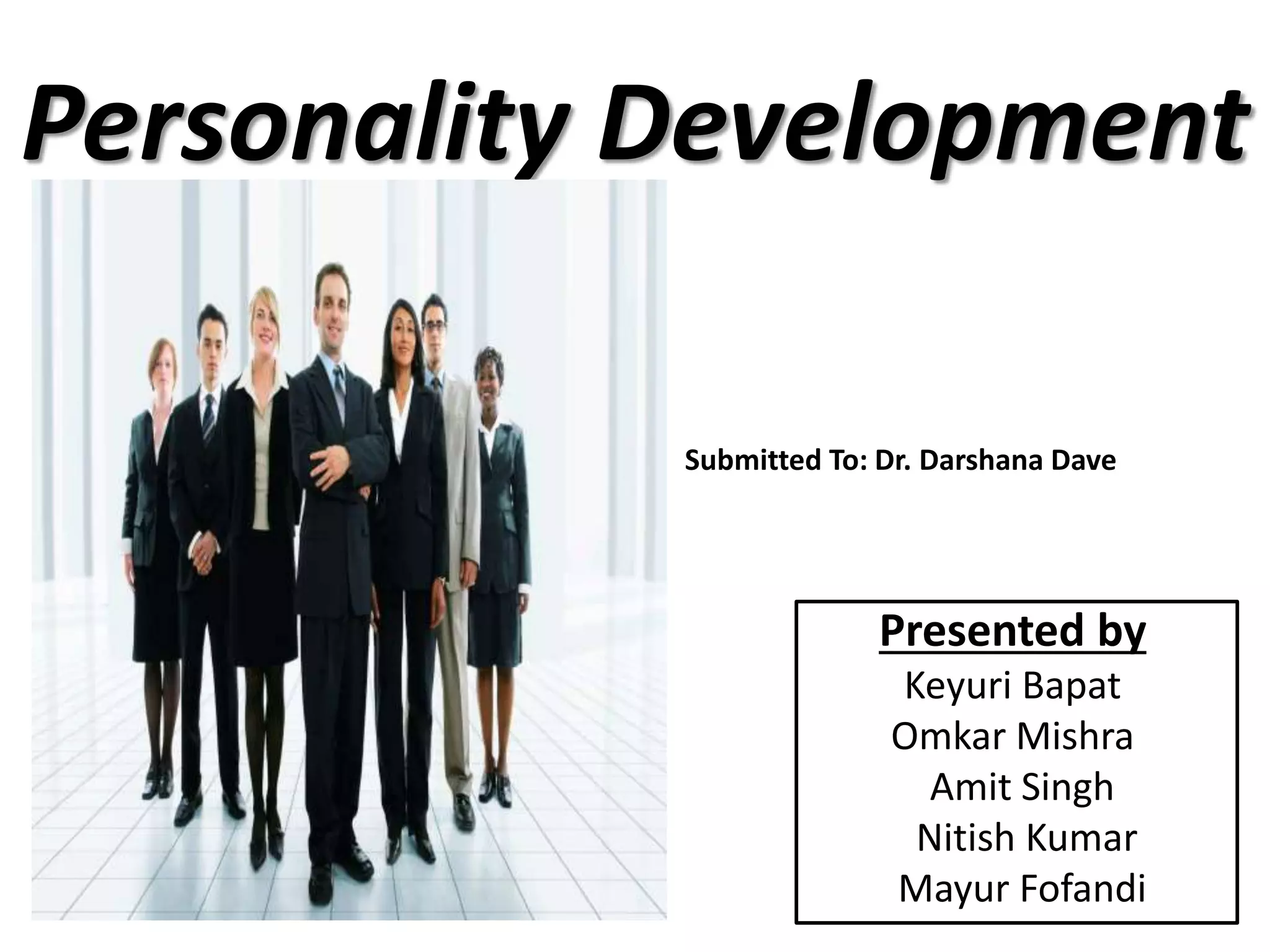 Personality development | PPTX