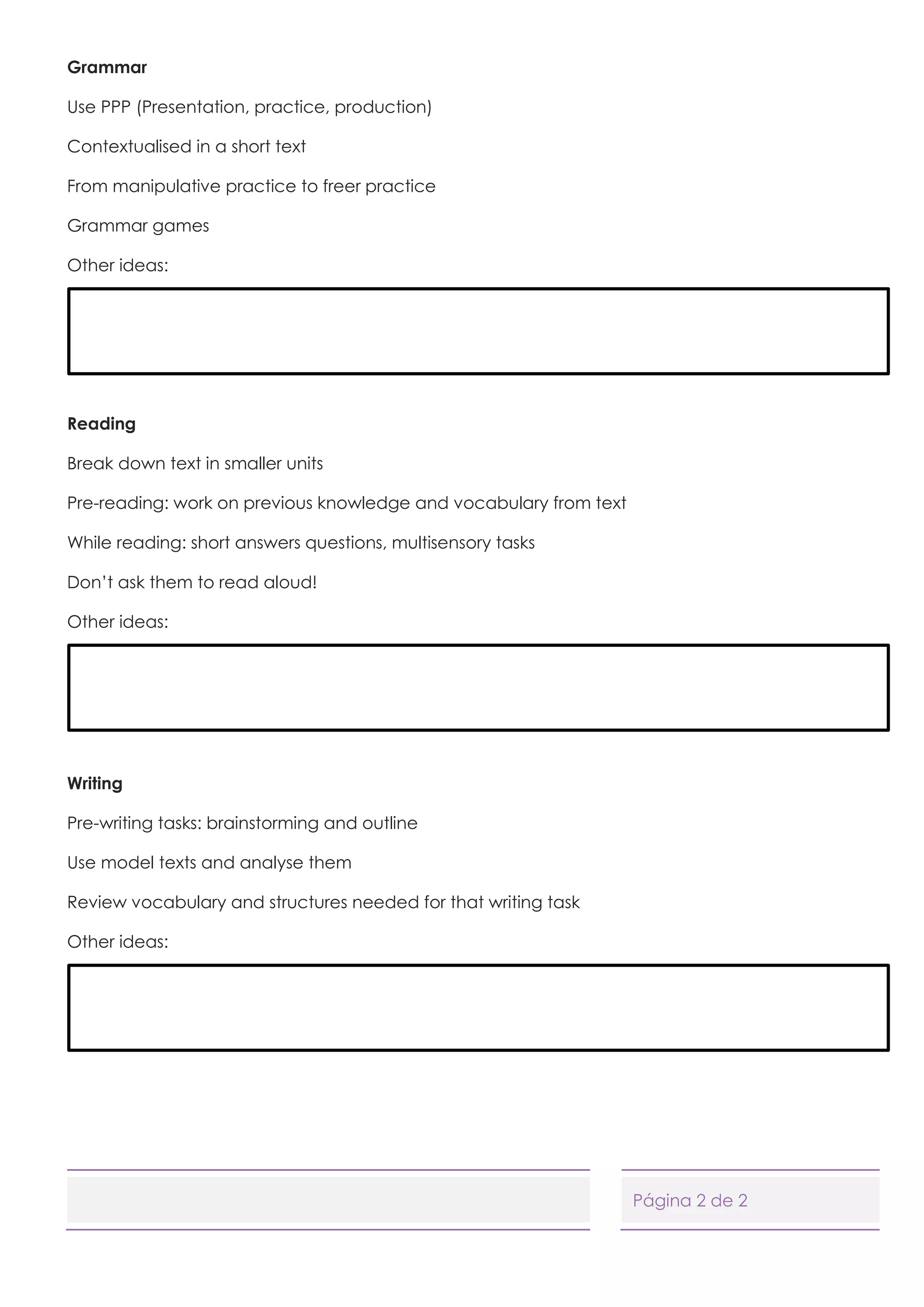 Teaching tools to help sts with SEN handout | PDF