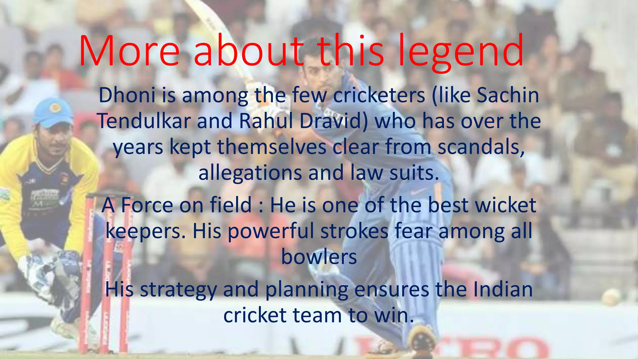 Ms dhoni | PPTX