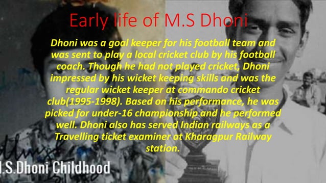 Ms dhoni | PPTX