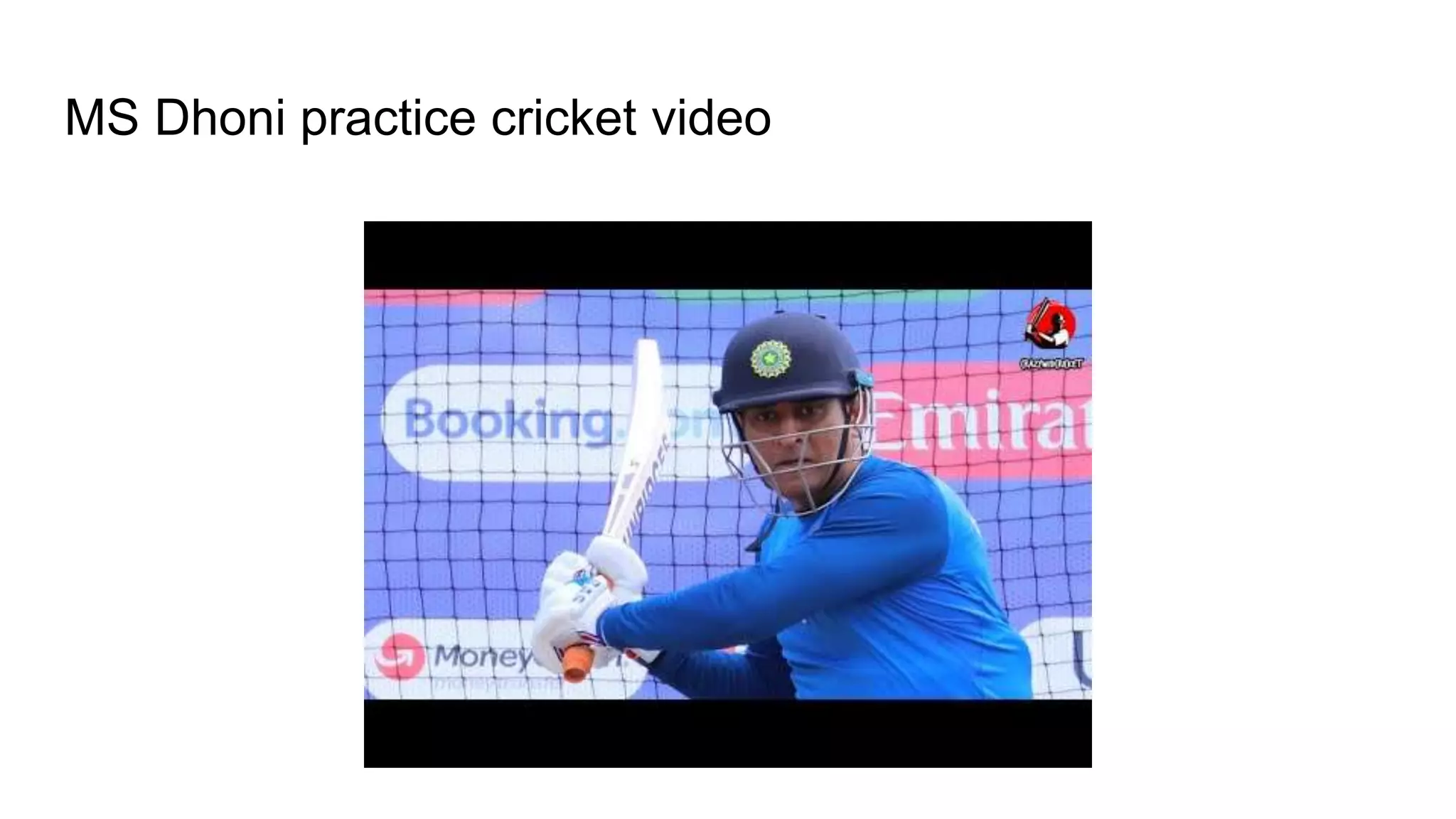 Ms dhoni (1) | PPTX | Cricket | Sports