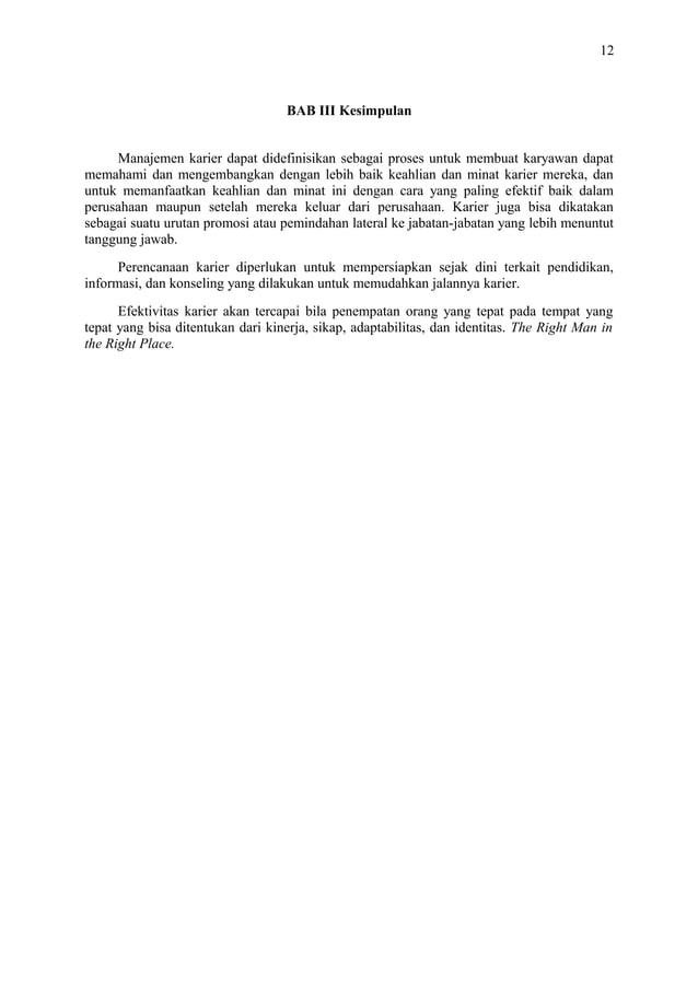 Msdm 4 rb-mengelola karier | PDF