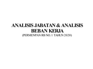 MSDM 2024 Anjab ABK Mengacu Permenpan 1 2020 | PDF