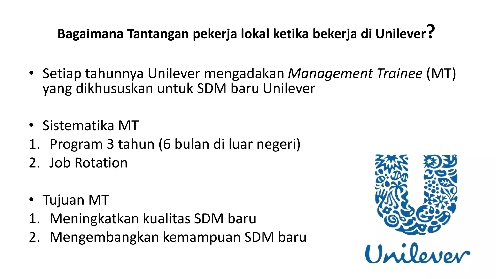 Msdm pt.unilever | PPTX