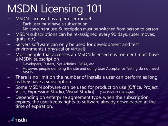 Msdn Benefits and Overview | PPT
