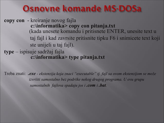 Ms dos | PPT
