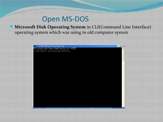 Msdos | PPT