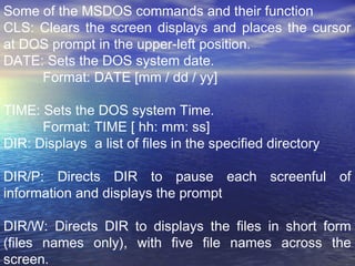 Ms dos | PPT