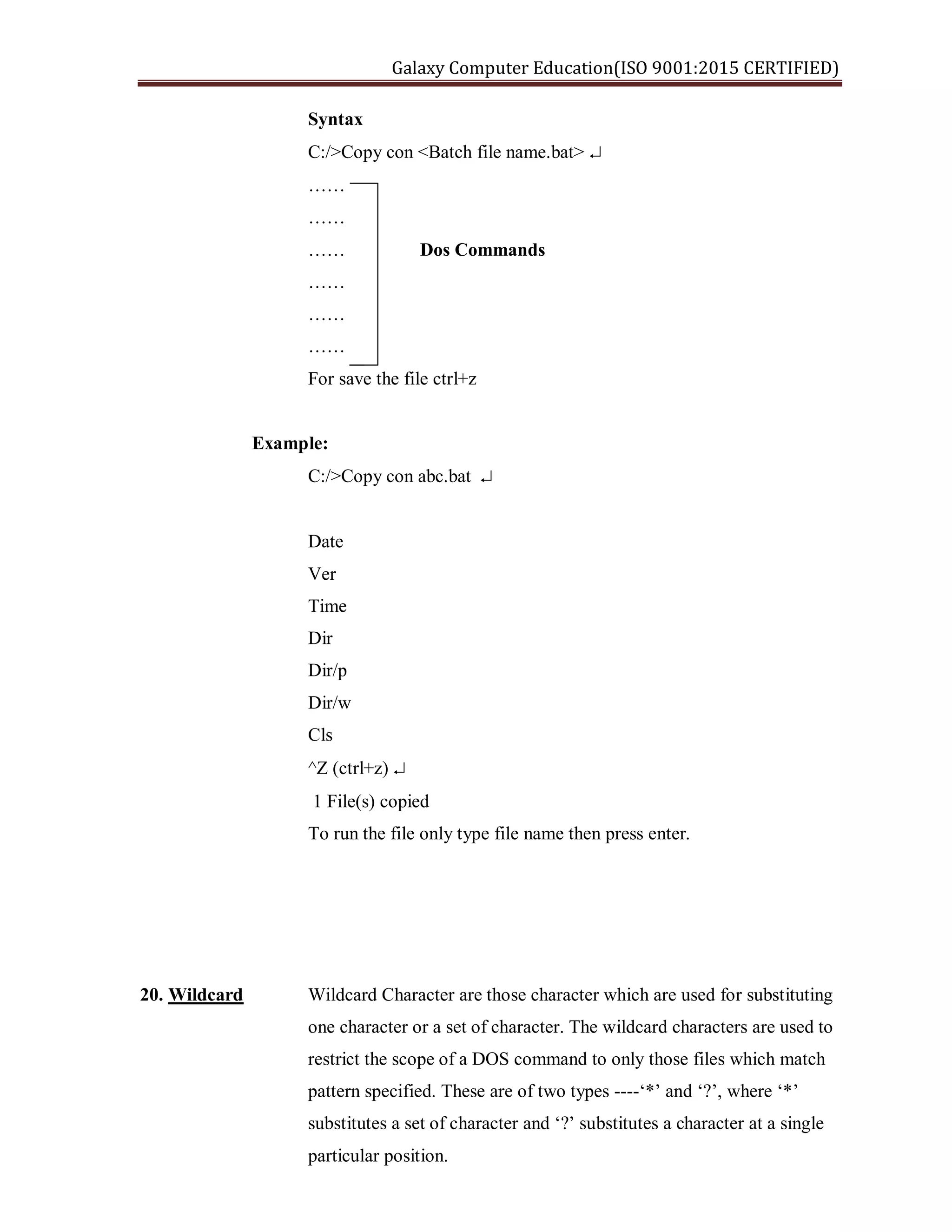 Ms dos full explanation | PDF