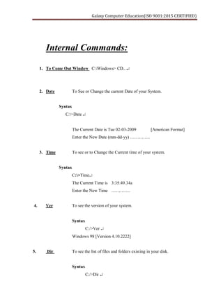 Ms dos full explanation | PDF