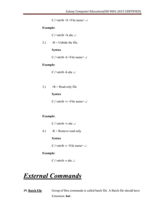 Ms dos full explanation | PDF