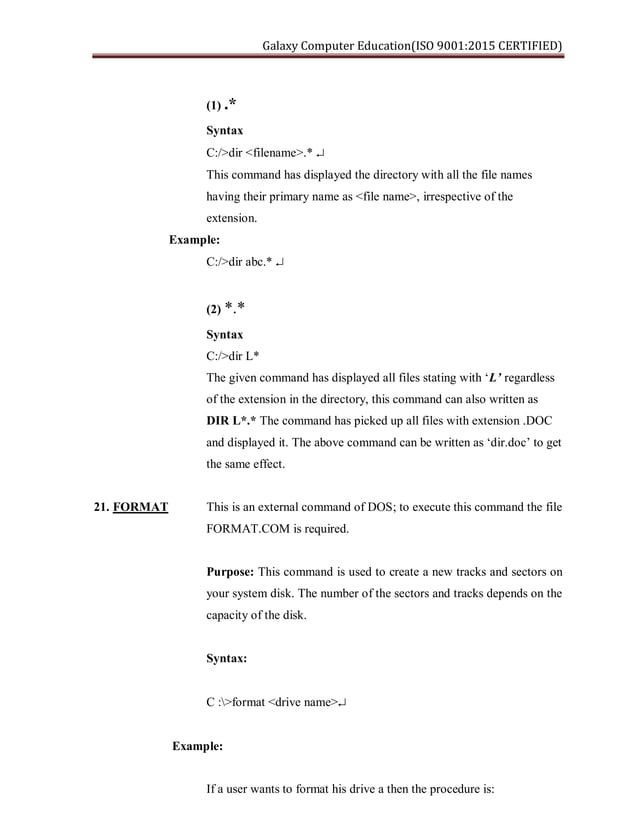 Ms dos full explanation | PDF