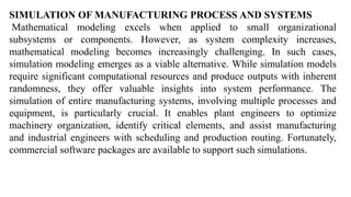 Manufacturing systems Design presentation. | PPTX | Mechanical and ...
