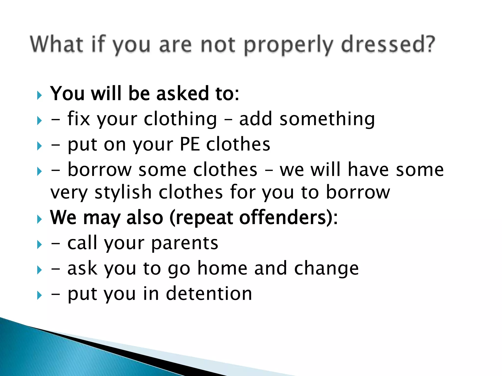 Middle School Dress Code | PPTX