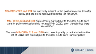 MS DRG Changes for 2020 | PDF