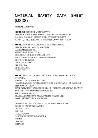 Textile printing grade sodium alginate | DOC