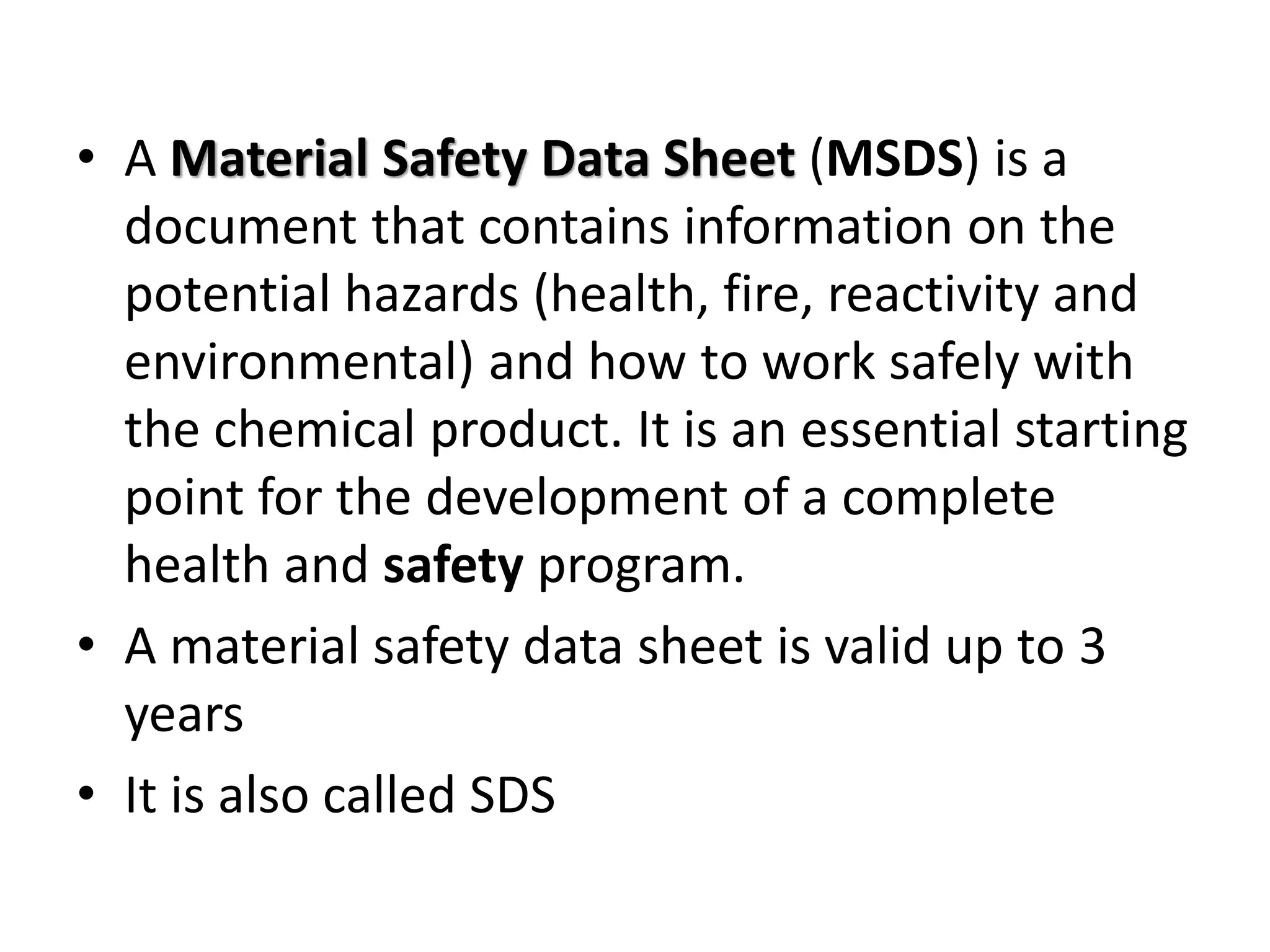 MSDS | Material Safety Data Sheet | Gaurav Singh Rajput | PDF