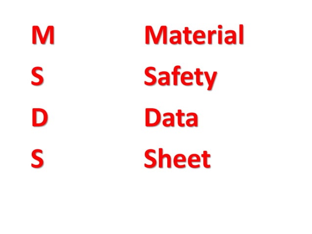 MSDS | Material Safety Data Sheet | Gaurav Singh Rajput | PDF