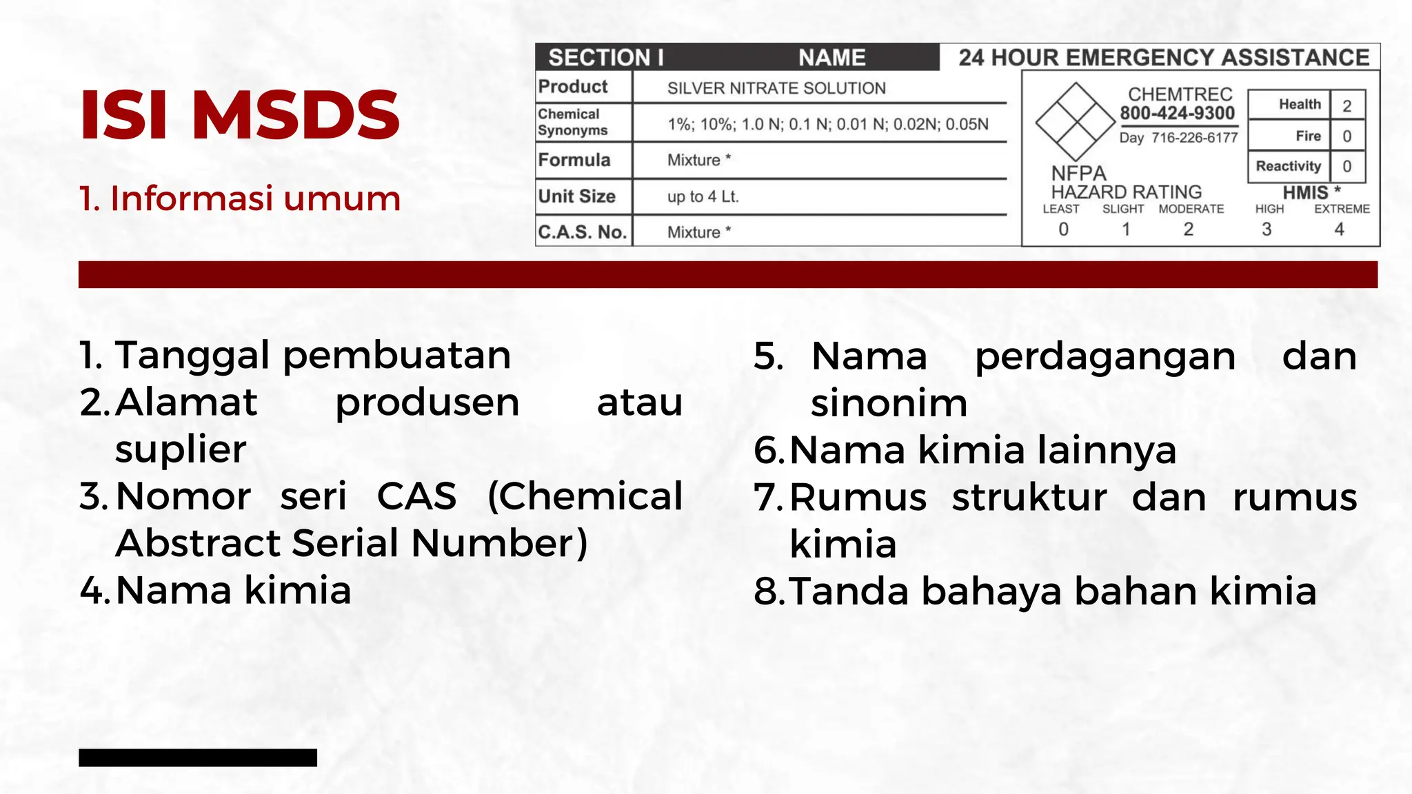 material safety data sheet for manufacture dan LDKB | PPSX