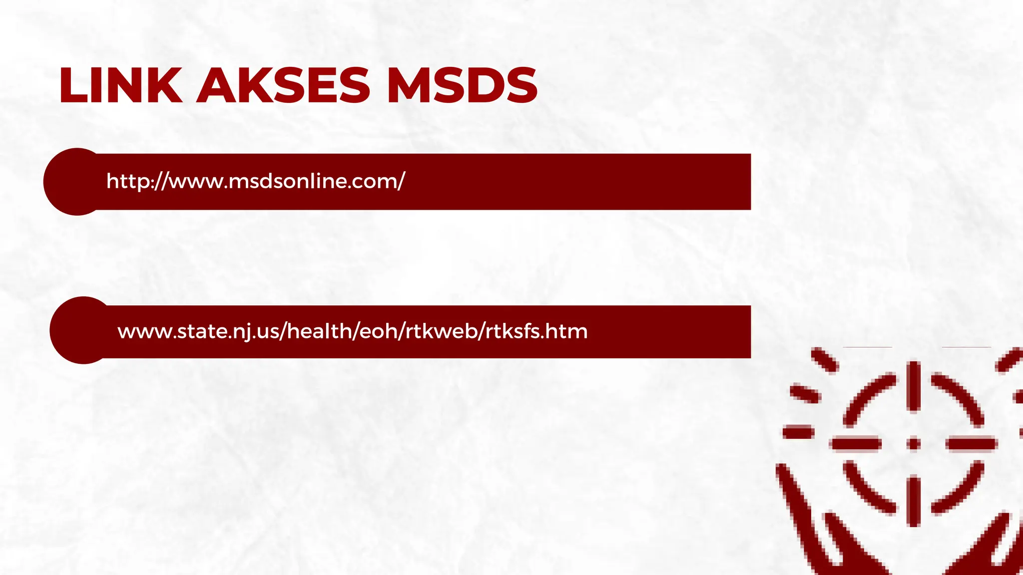 material safety data sheet for manufacture dan LDKB | PPSX