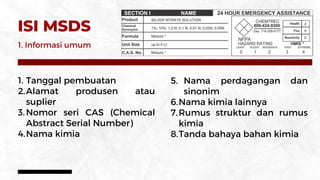 LEMBAR DATA KESELAMATAN KERJA DAN MSDS YANG DIBUTUHKAN | PPTX