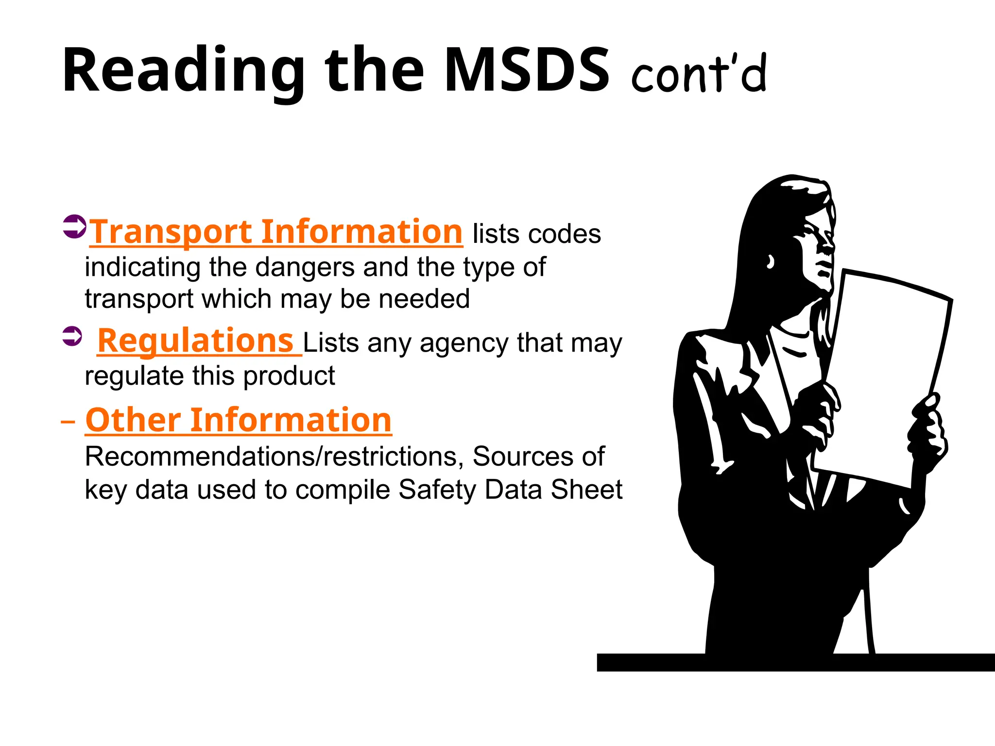 msds for chemical safety on workplace ppt | PPT