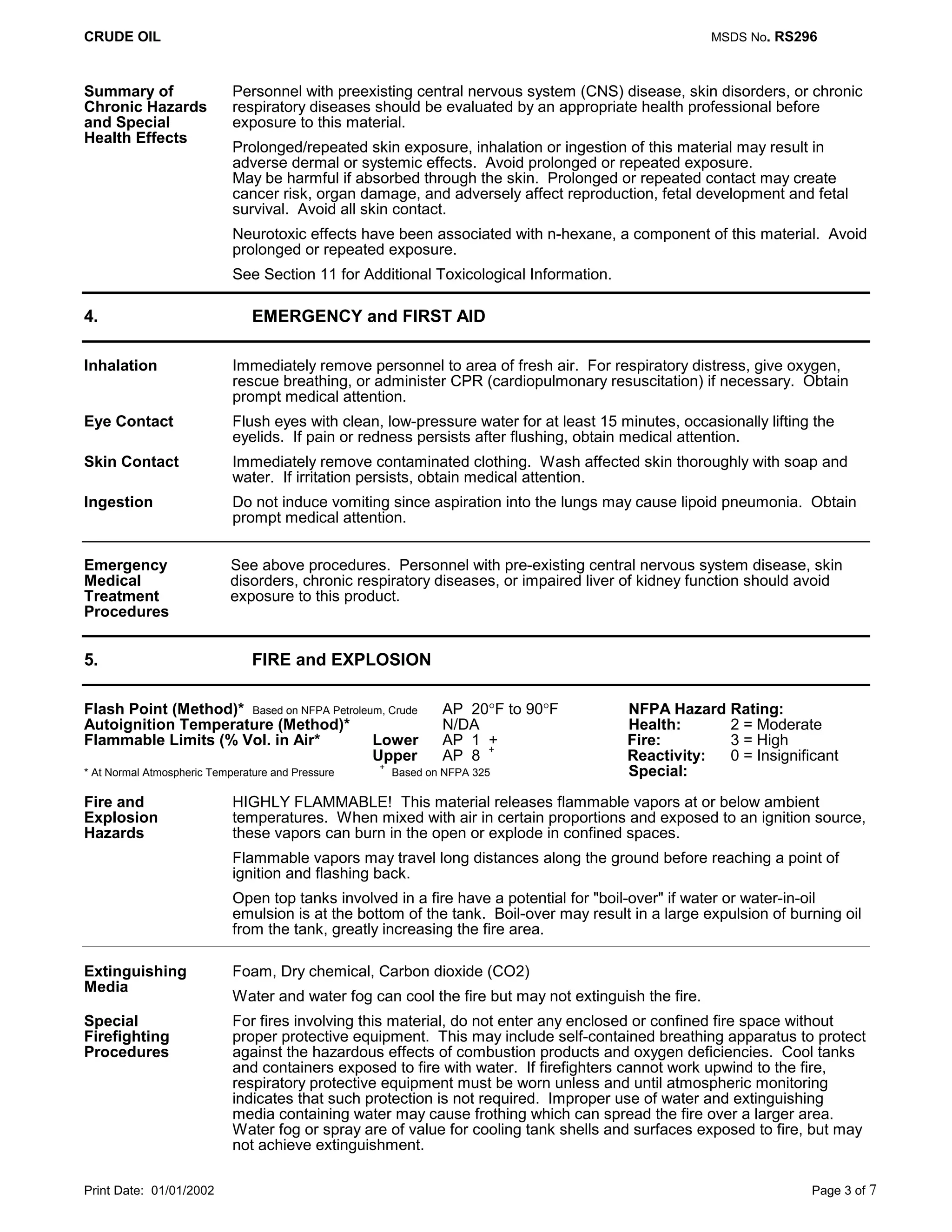 Msds crude-oil | PDF