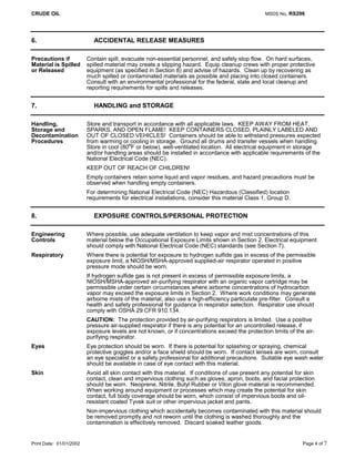 Msds crude-oil | PDF