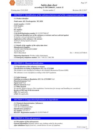 Msds kc desiccant granules ws-eng 147-24357 | PDF | Lung and ...