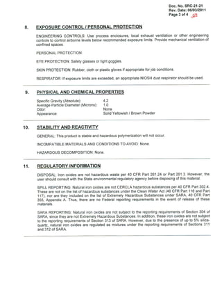 NROchre: MSDS - NIROX 400 & 500 | PDF