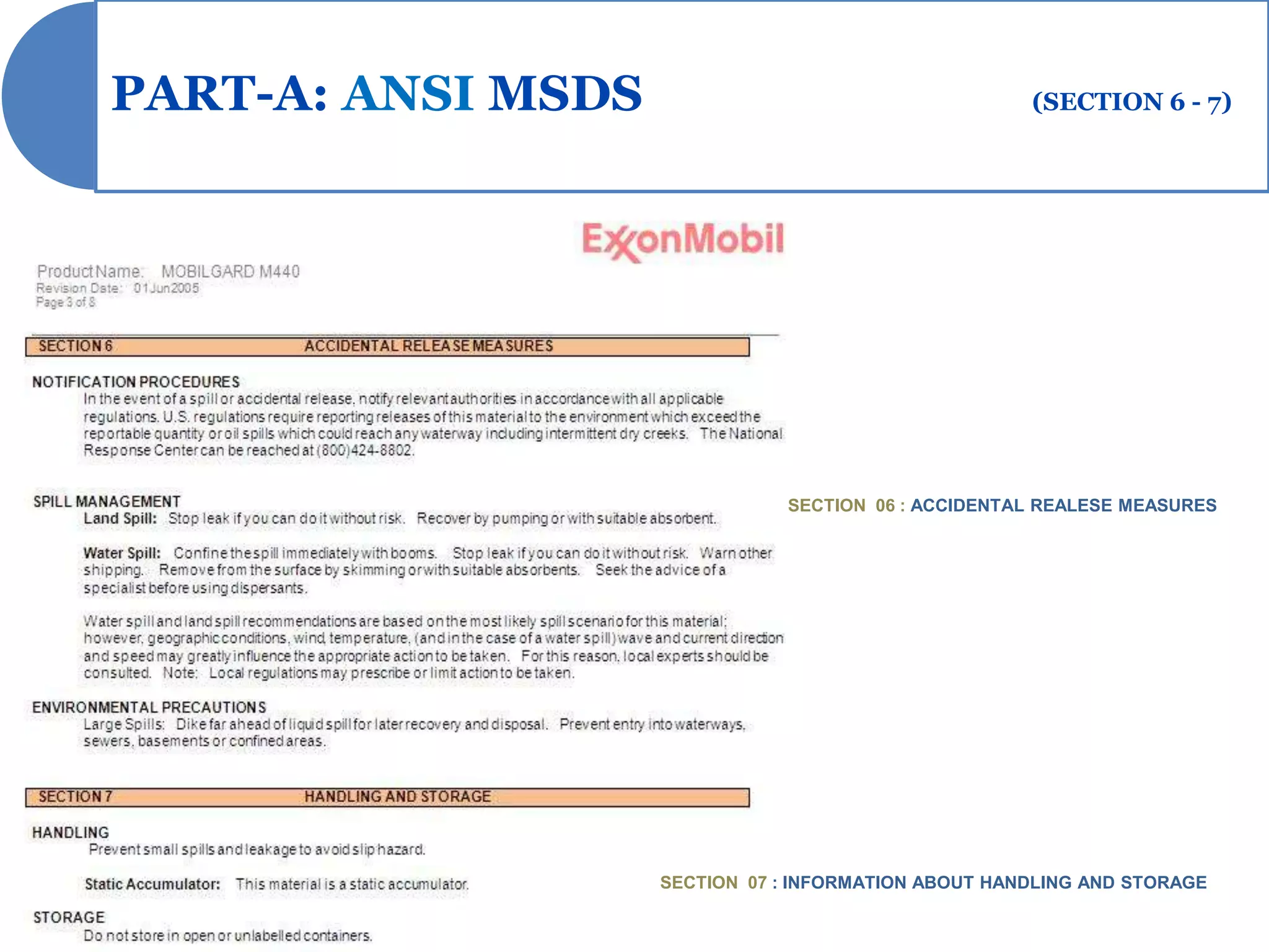 MSDS Presentation | PPSX