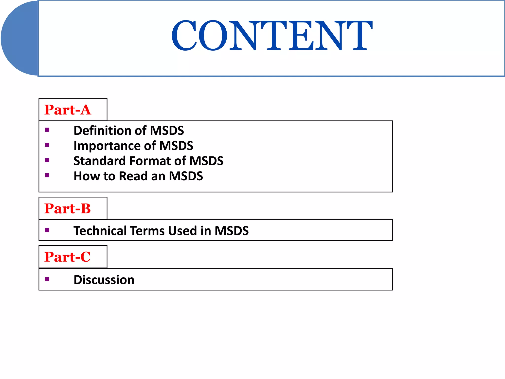 MSDS Presentation | PPSX