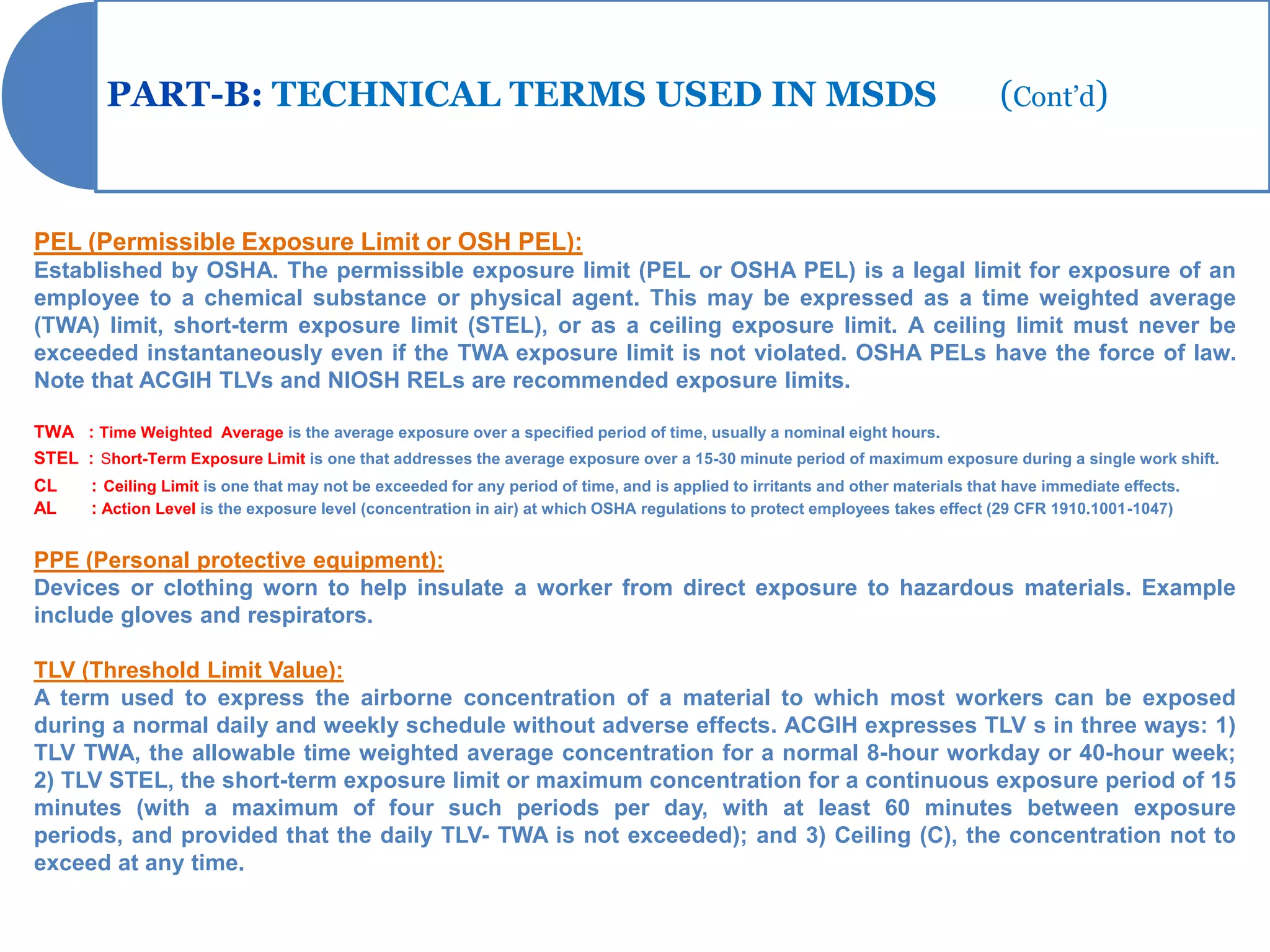 MSDS Presentation | PPSX | Chemistry | Science