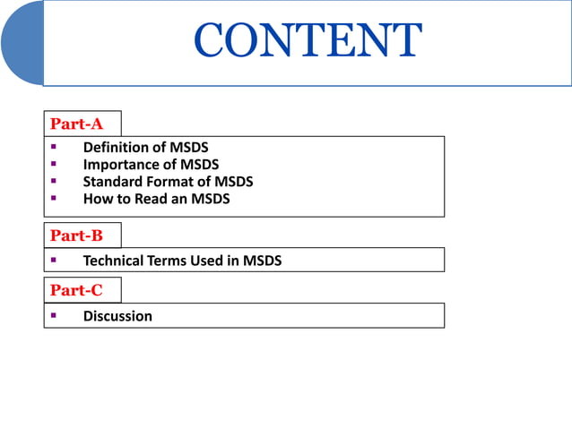 MSDS Presentation | PPSX | Chemistry | Science