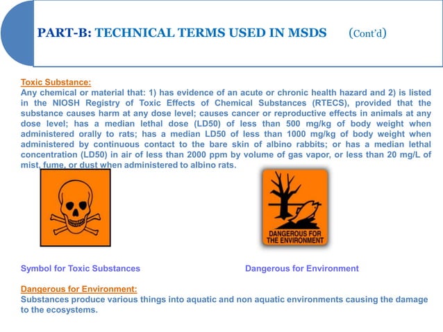 MSDS Presentation | PPSX | Chemistry | Science