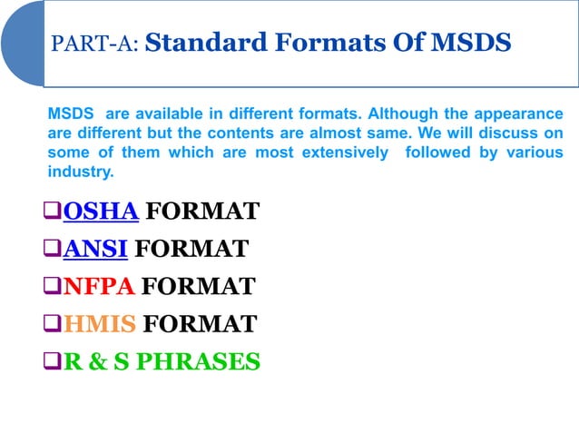 MSDS Presentation | PPSX | Chemistry | Science