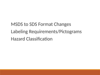 MSDS-SDS PPT.ppt industrial hygiene pptt | PPT