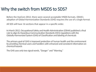 MSDS-SDS PPT.ppt industrial hygiene pptt | PPT